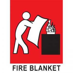 Large Fire Blanket Location Signs – HECS Fire