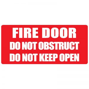 Fire Door Signage – HECS Fire